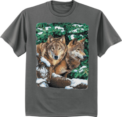 Wolf T-shirt Mens Graphic Tees Wolves Wolf Pack Clothing Apparel Tee | eBay