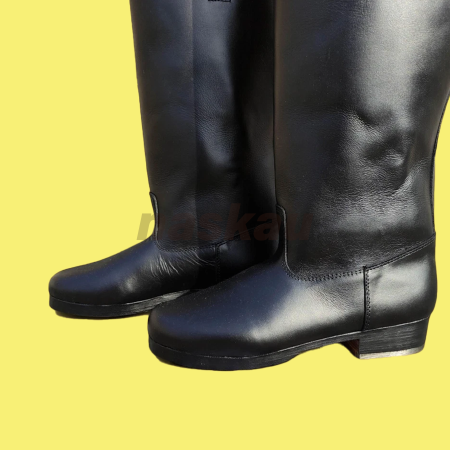 WW2 GERMAN M39 MARCHING JACK BOOT - BLACK LEATHER HOBNAILS BOOTS, ALL ...