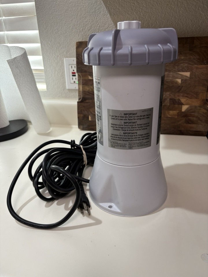 POOL FILTER-PUMP model 603 110-120V above ground INTEX Wet Set Krystal ...