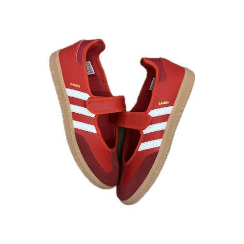 adidas Samba Jane Scarlet Red White Gum Shoes JQ6446 Women's Size 7 NEW ...