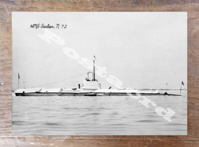 Historic HMS Sealion, N 72 Submarine Postcard | eBay