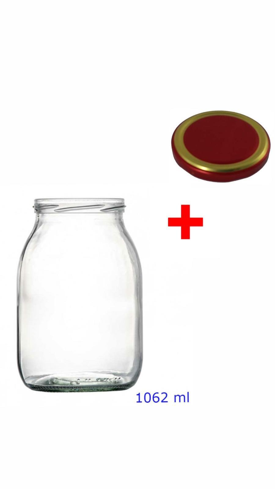 Barattoli vetro per conserve vasi vasetti chiusura ermetica con tappi a ...