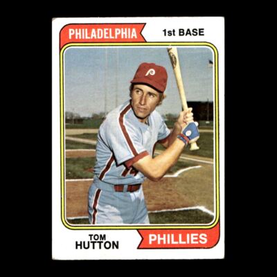 Tom Hutton 1974 Topps Philadelphia Phillies #443 Nice! 1 | eBay