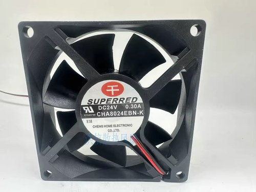 1PCS SUPERRED CHA8024EBN-K DC24V 0.30A 2-wire Inverter Cooling Fan 80 ...