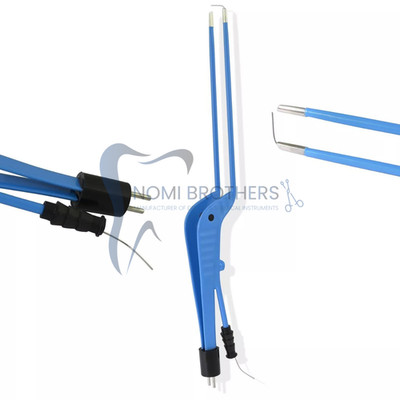 Non-Stick Bayonet Suction Bipolar Forceps 15.5cm Surgical Electro ...