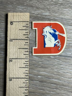 Logo NFL Football Small Vintage Brady Sticker Decal Emblem # Denver ...
