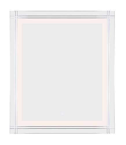 36x42-Inch LED Bathroom Mirror with Touch Switch and Built-in Defogger ...