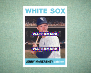 Jerry McNertney Chicago White Sox 1964 Style Custom Baseball Art Card ...