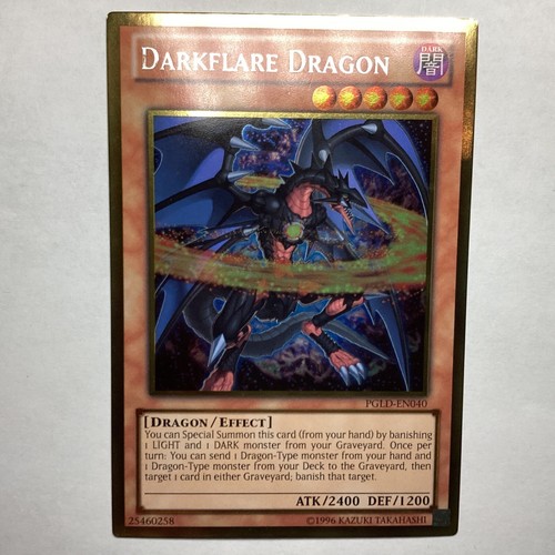 Yugioh Card Darkflare Dragon PGLD-EN040 Gold Rare Unlimited NM-Mint | eBay