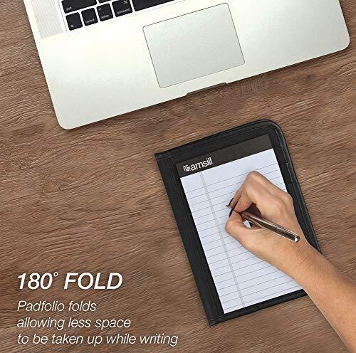 Mini Professional Padfolio Business Portfolio Black Includes 5x8 ...