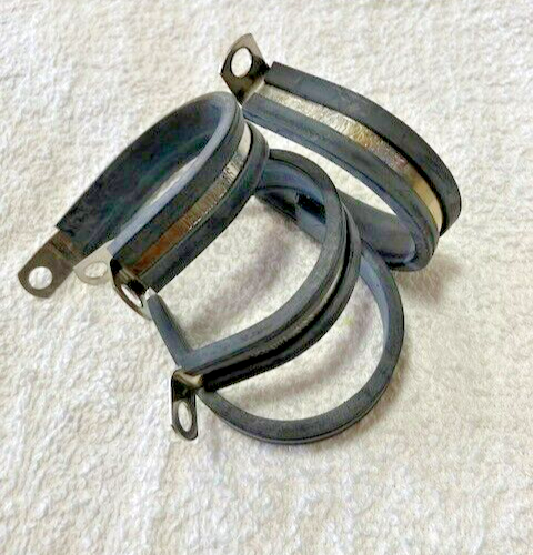 1 3/4" LOOM/HOSE/ADEL CLAMPS, Stainless Steel, Neoprene Cushioned Cover ...
