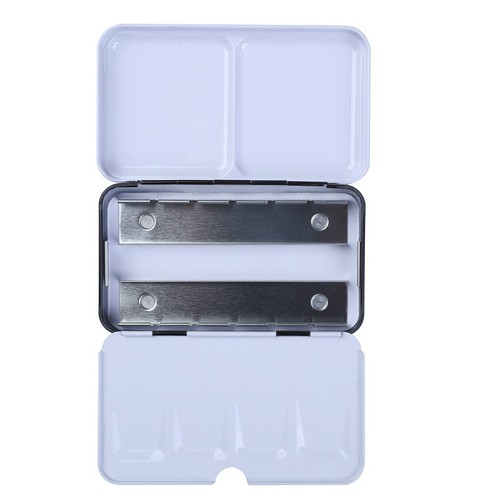 Empty Watercolor Paints Tin Box 6/12/24 Pcs Full Pans or 12/24/48 Half ...