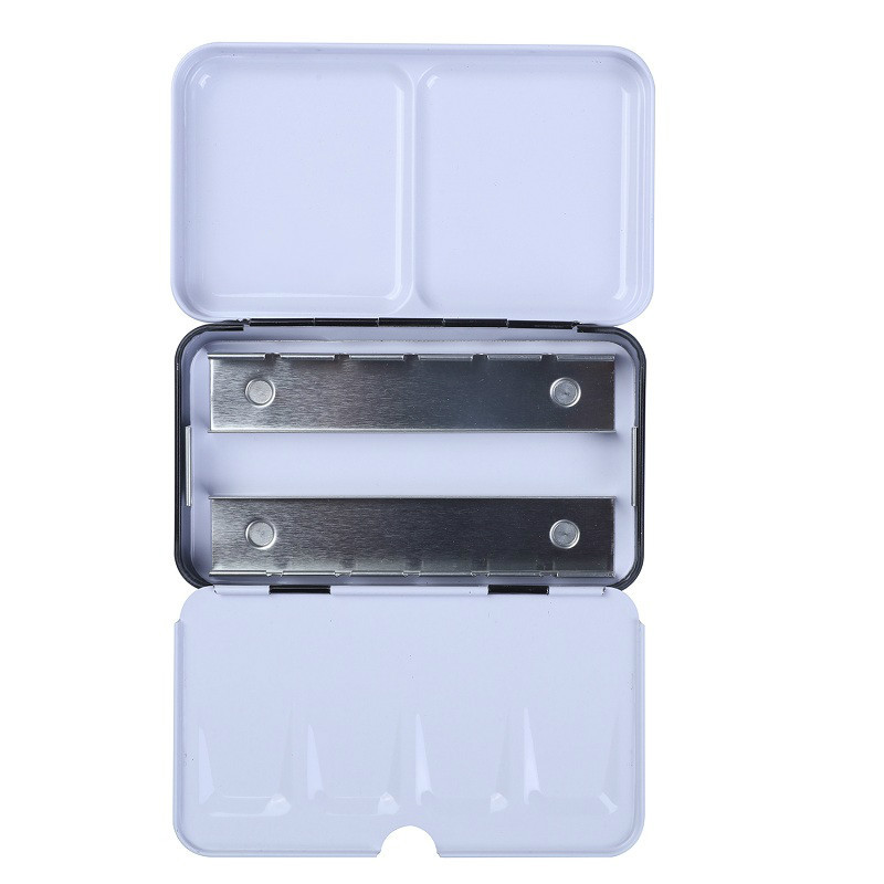 Empty Watercolor Paints Tin Box 6/12/24 Pcs Full Pans or 12/24/48 Half ...