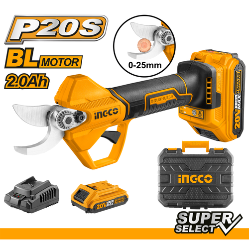 FORBICI FORBICE CESOIA DA POTA A BATTERIA 20V 2,0 Ah CON MOTORE ...