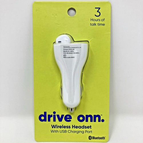 Drive Onn Wireless Headset with USB Charging Port 3 Hours Of Talk Time ...