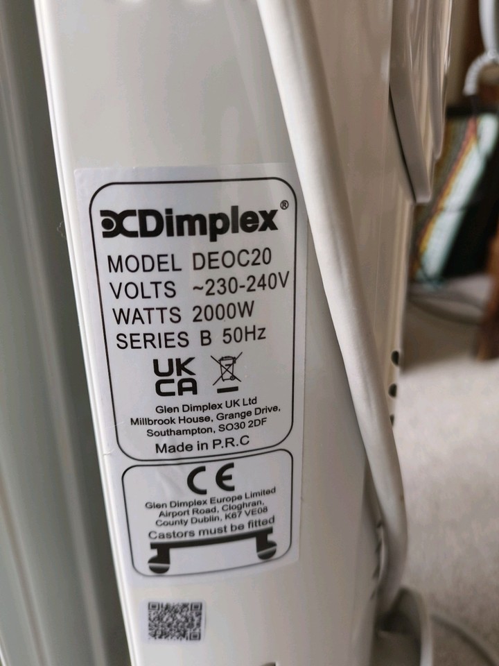Dimplex DEOC15 1.5kW Oil Filled Column Heater with Adjustable ...