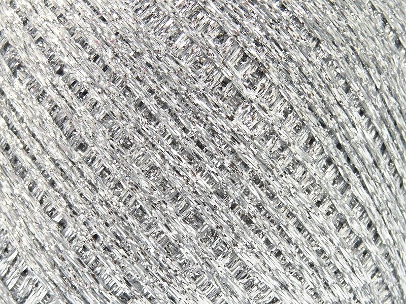 Silver Shimmer Ribbon Floss 80706 Ice Yarns Metallic Braid Flat Ribbon ...