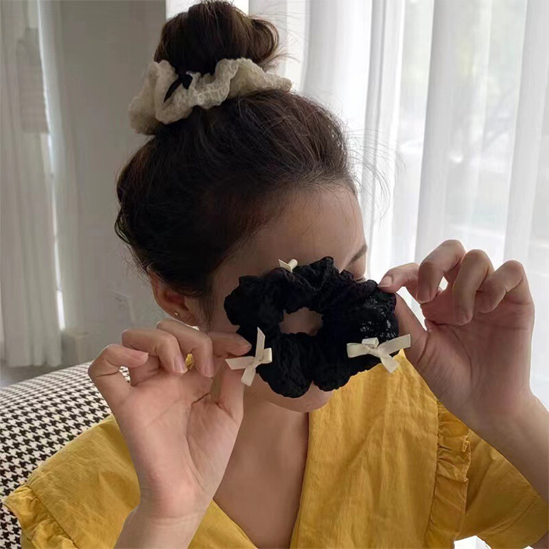 Simplicity Trend Bowknot Large Intestine Hair Rope Versatile Hair ...