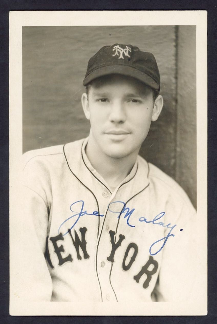 George Burke Type 1 Signed Joe Malay 4”x 6” Photograph Autograph N.Y ...