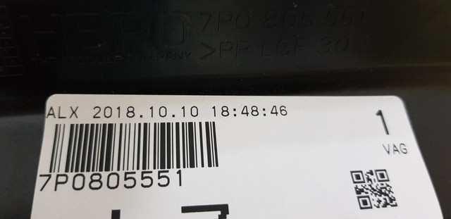 Volkswagen Touareg 7p Front Lower Cross Member 7P0805551 2016 Genuine ...
