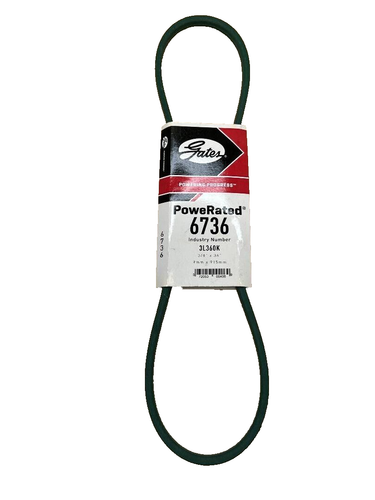 Gates 6736 PoweRated V-Belt Light Duty 3L360K | eBay