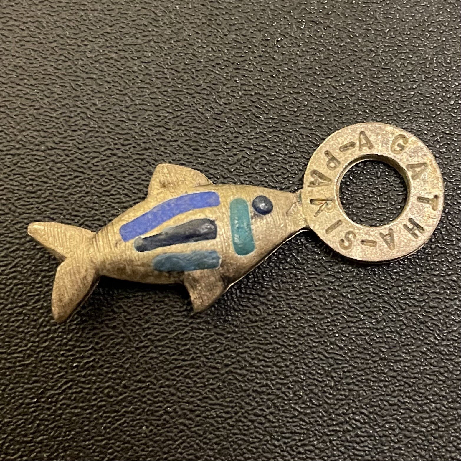 [RARE / VINTAGE ] Agatha Paris Fish Pendant / Necklace - Gem