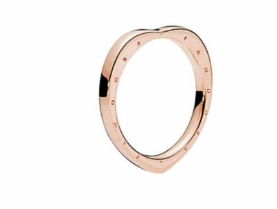 Pandora Rose Signature Arcs of Love Ring Ster Heart 187379-58 size 8.5 ...