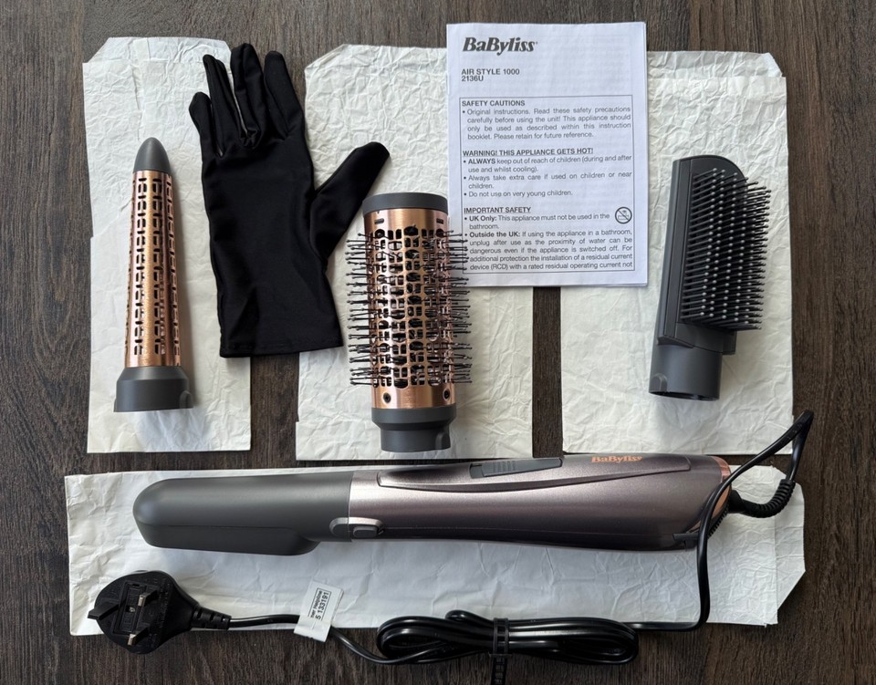 BaByliss Air Style 1000 Advanced Power Styling Hot Air Multi Hair ...
