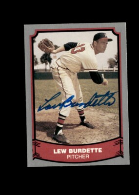 Lew Burdette 1988 Pacific Legends Braves authentic autographed card | eBay
