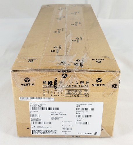 NEW - Ericsson Vertiv BML 901 450/1 - R48-3500E3 Rectifier 3.5 kW - HE ...