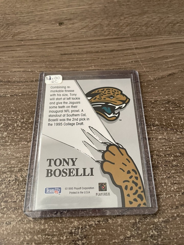1995 Absolute Playoff Draft Pick Tony Boselli Jacksonville Jaguars | eBay