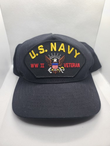 Vintage US NAVY strapback WW2 VETERAN Hat Cap | eBay