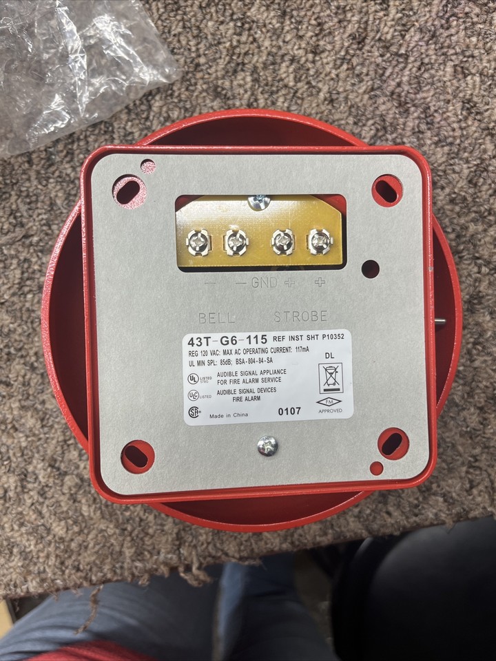 Wheelock 43T-G6-115 Bell | eBay