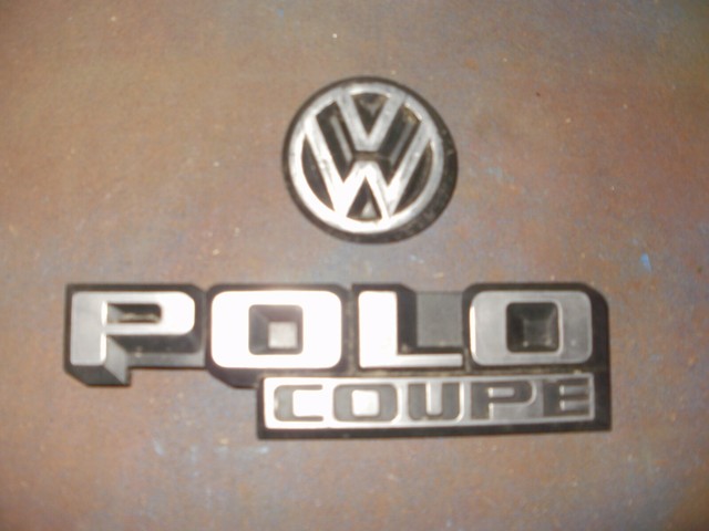 sign badge volkswagen polo coupe metal car logo Aluminium sport german ...