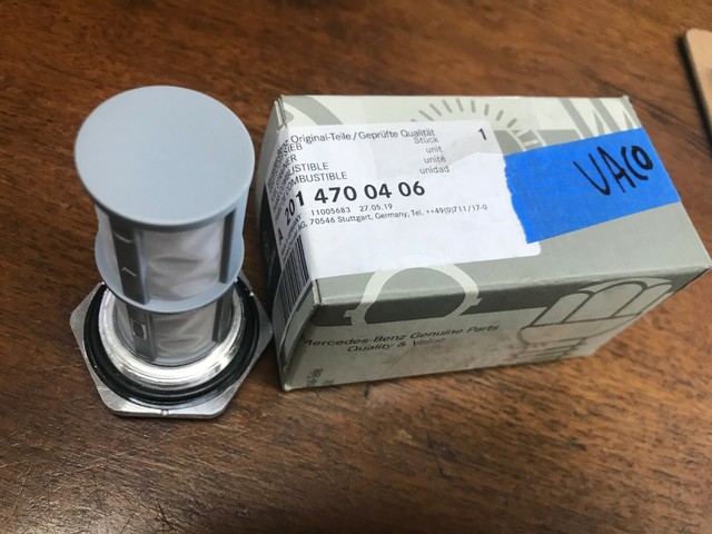 MERCEDES BENZ Genuine Fuel Strainer Filter Botton of Tank Screen Gas ...