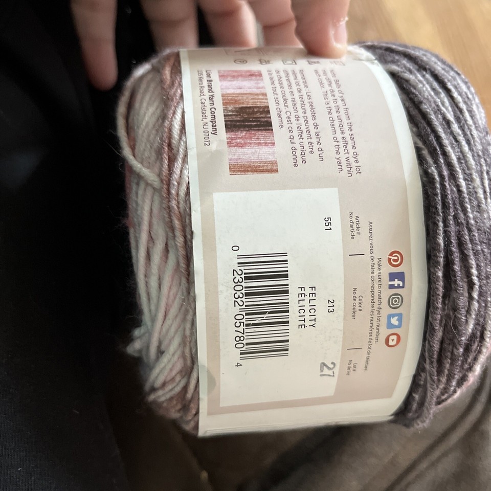 LION BRAND MANDALA Ombré Felicity Acrylic Yarn 1 Cake LOT Code 27 | eBay