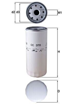 MAHLE Oil Filter For VOLVO RENAULT FODEN SCANIA OPTARE 7700 8500 8700 9 ...