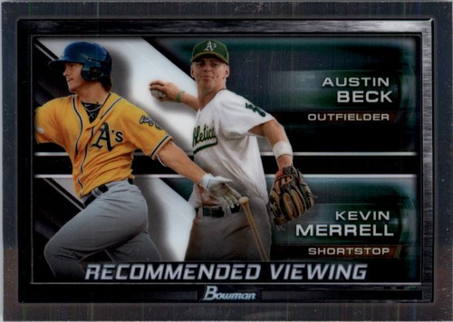 2017 Bowman Chrome Draft Recommended Viewing #RVOAK Kevin Merrell ...
