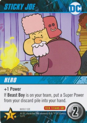 STICKY JOE DC Comics Deck Building Game card TEEN TITANS GO! | eBay
