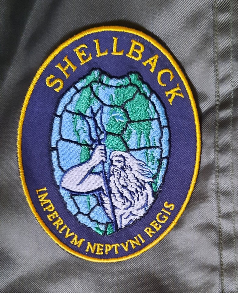 SHELLBACK Crossing the Equator patch (Navy) | eBay