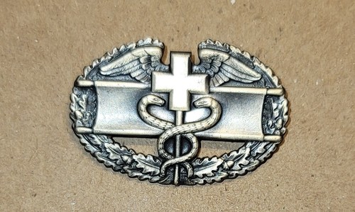 CMB Combat Medic Badge STERLING Pin-Back | eBay
