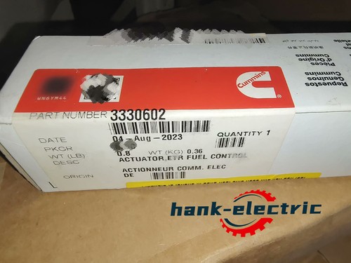 1pcs Cummins QSK60 Electronic Fuel Control Actuator 3330602 Fast DHL ...
