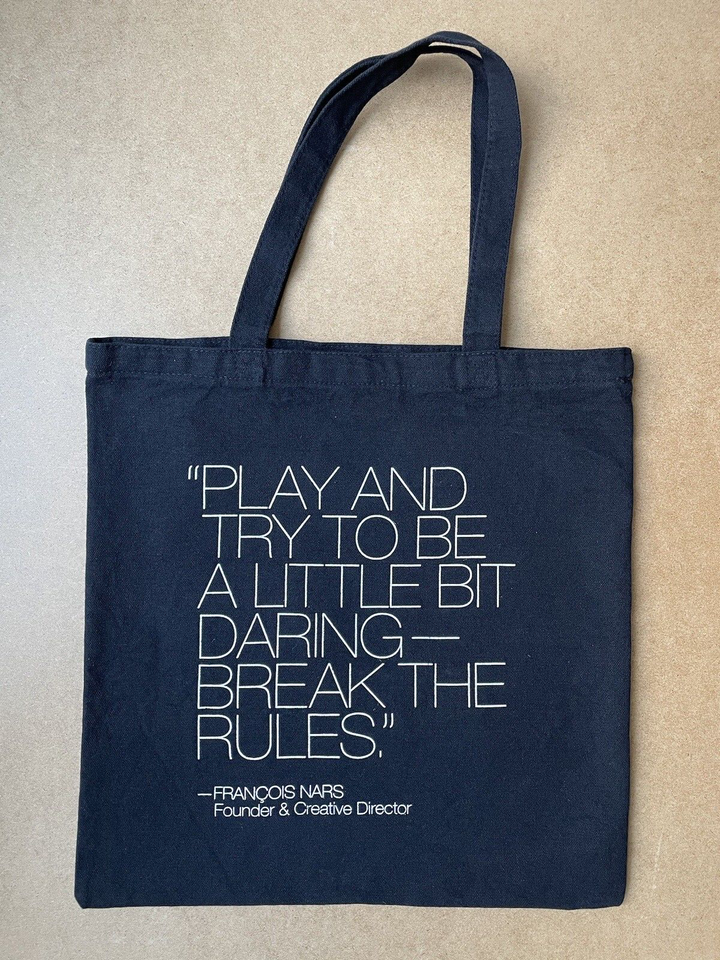 NARS Black Cotton Tote Bag-Excellent! | eBay