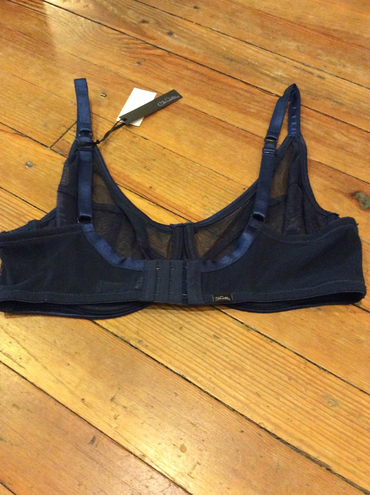 BNWT Claudette Fishnet Scoop Neck Bra 101012012 Color Peacoat Size 36G ...