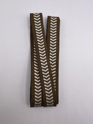 Braid Khaki Brown White Chevron Lace Width 13mm WW2 British Army Rank ...