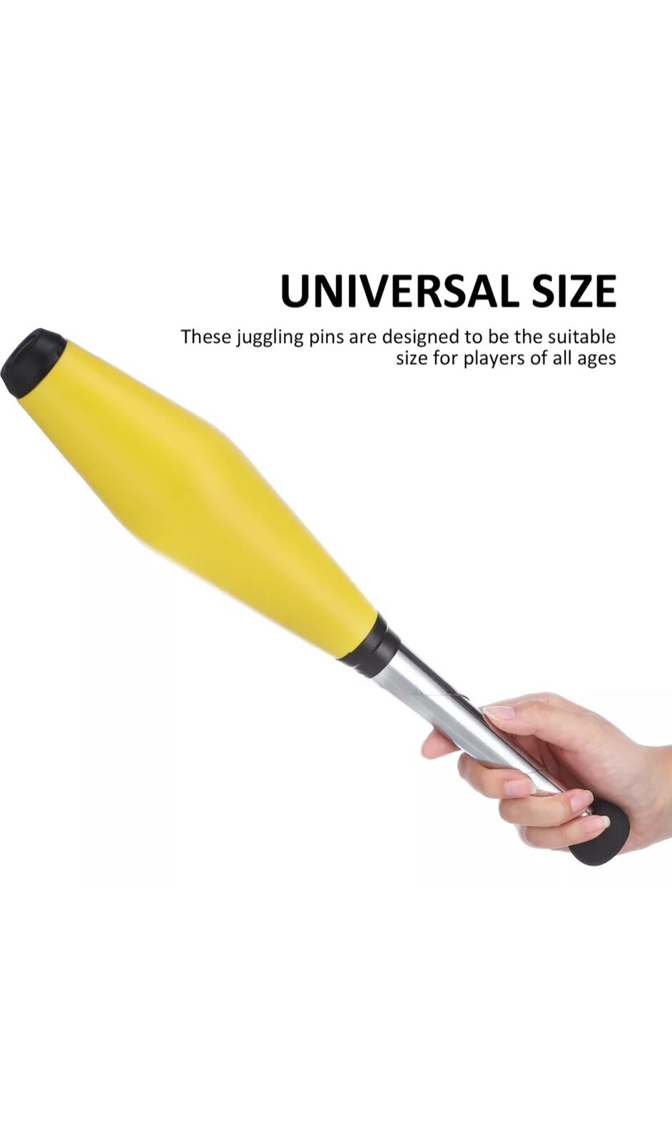 2Pcs Yellow Juggling Clubs Beginners Juggling Professional Juggling ...