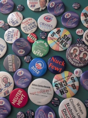 Vintage & Modern Democrat Political Campaign Pin Buttons MIXED Lot of ...