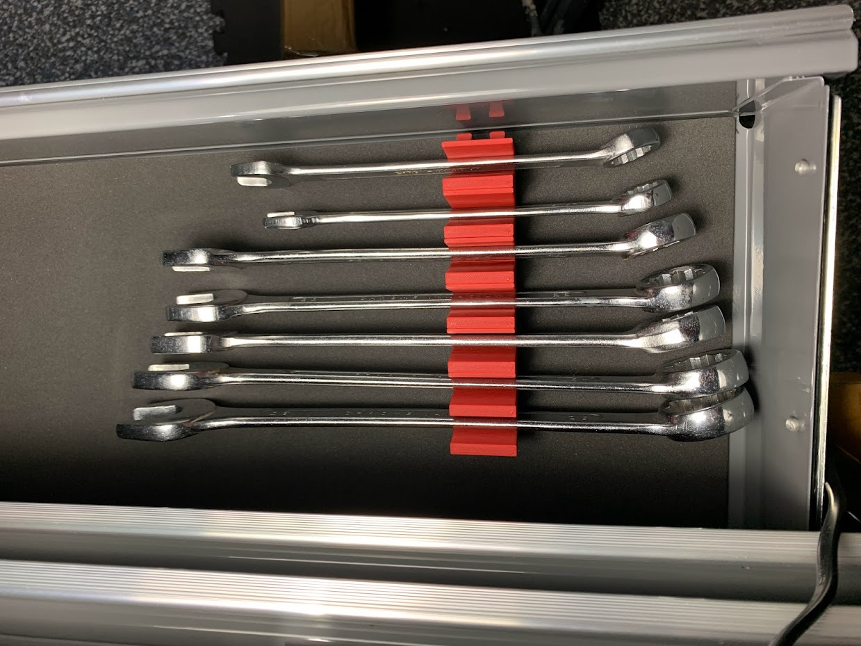 Magnetic Spanner Holder Wrench Tool Organizer Set of 15 slots | eBay