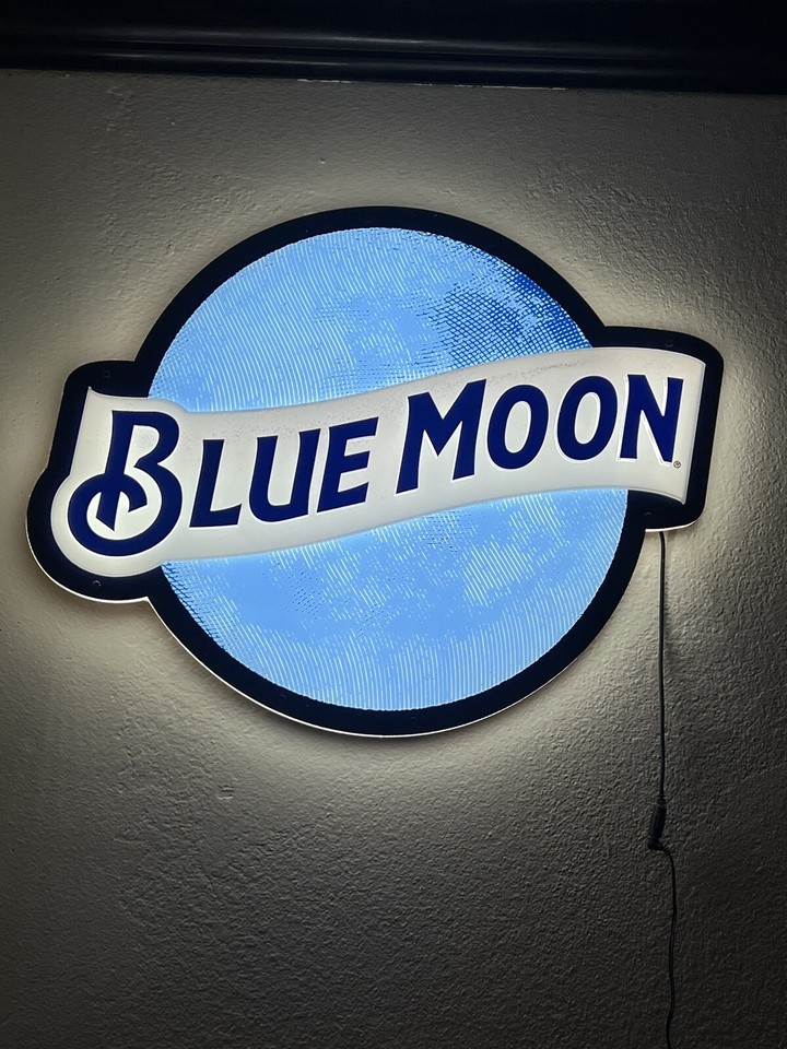 blue moon neon beer signs | eBay