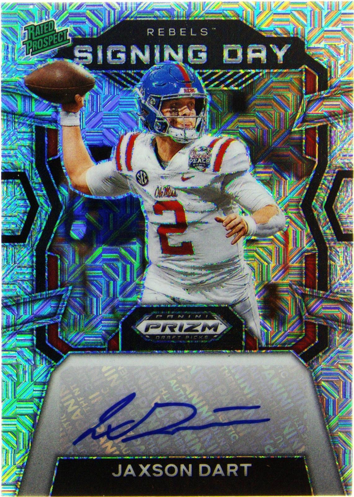 2024 Panini Prizm Draft Picks - Signing Day Jaxson Dart #SD-JAX Mojo ...